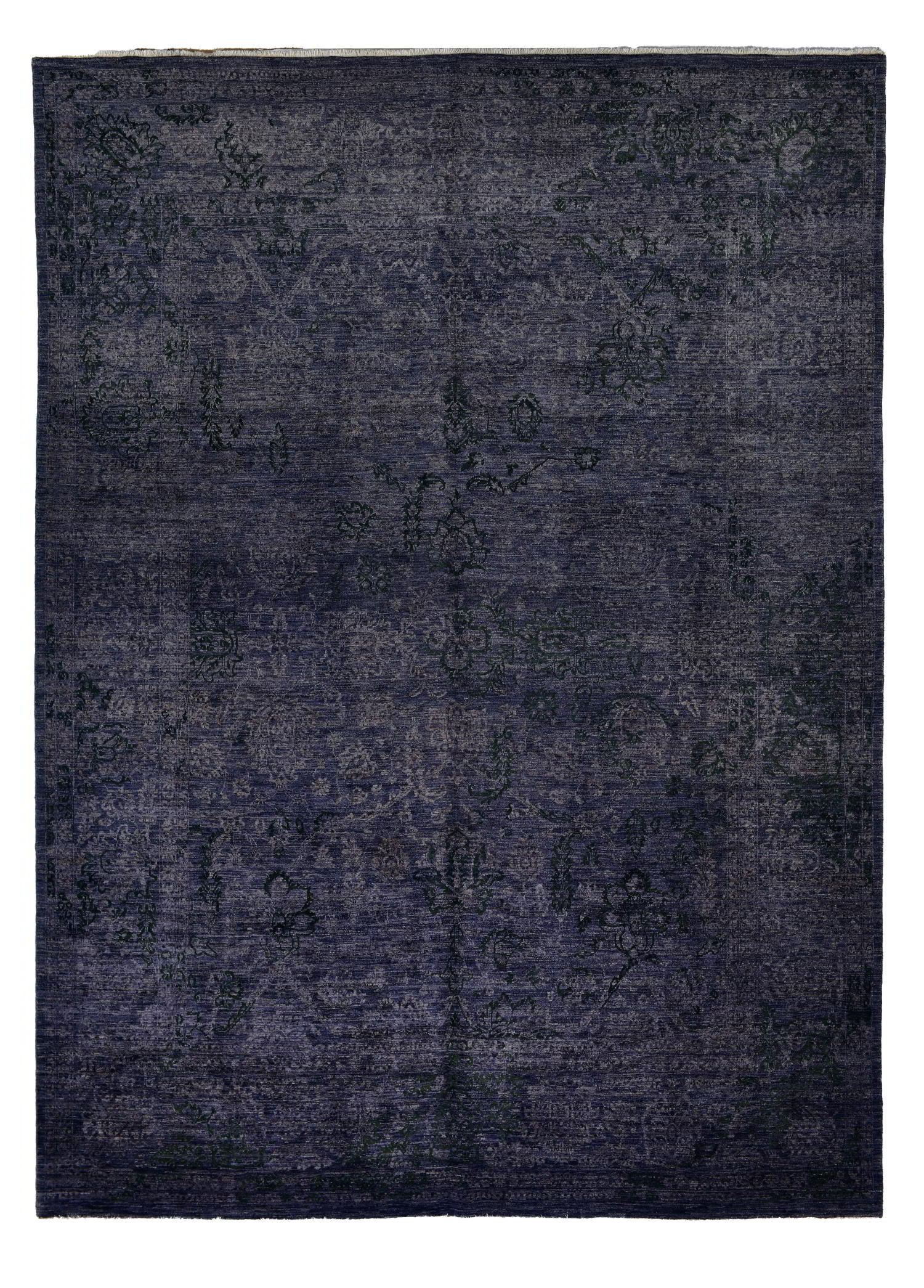 Duskveil Hand-Woven Wool and Silk Carpet 310x241 cm – Borr Halı