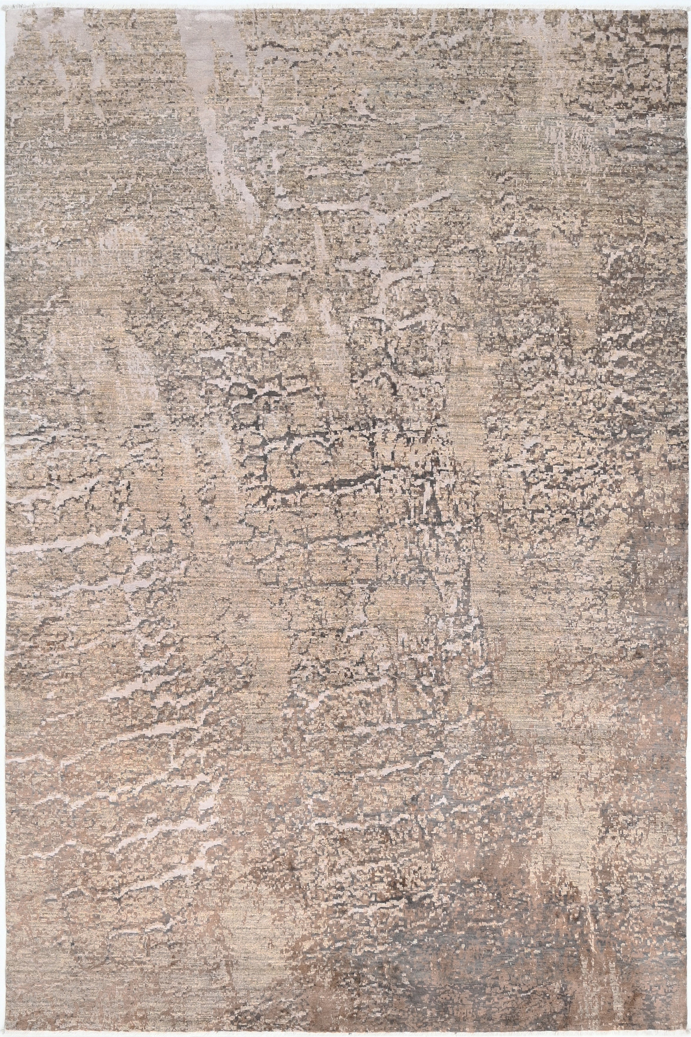 Marblea Hand-Woven Wool and Silk Carpet 245x164 cm – Borr Halı