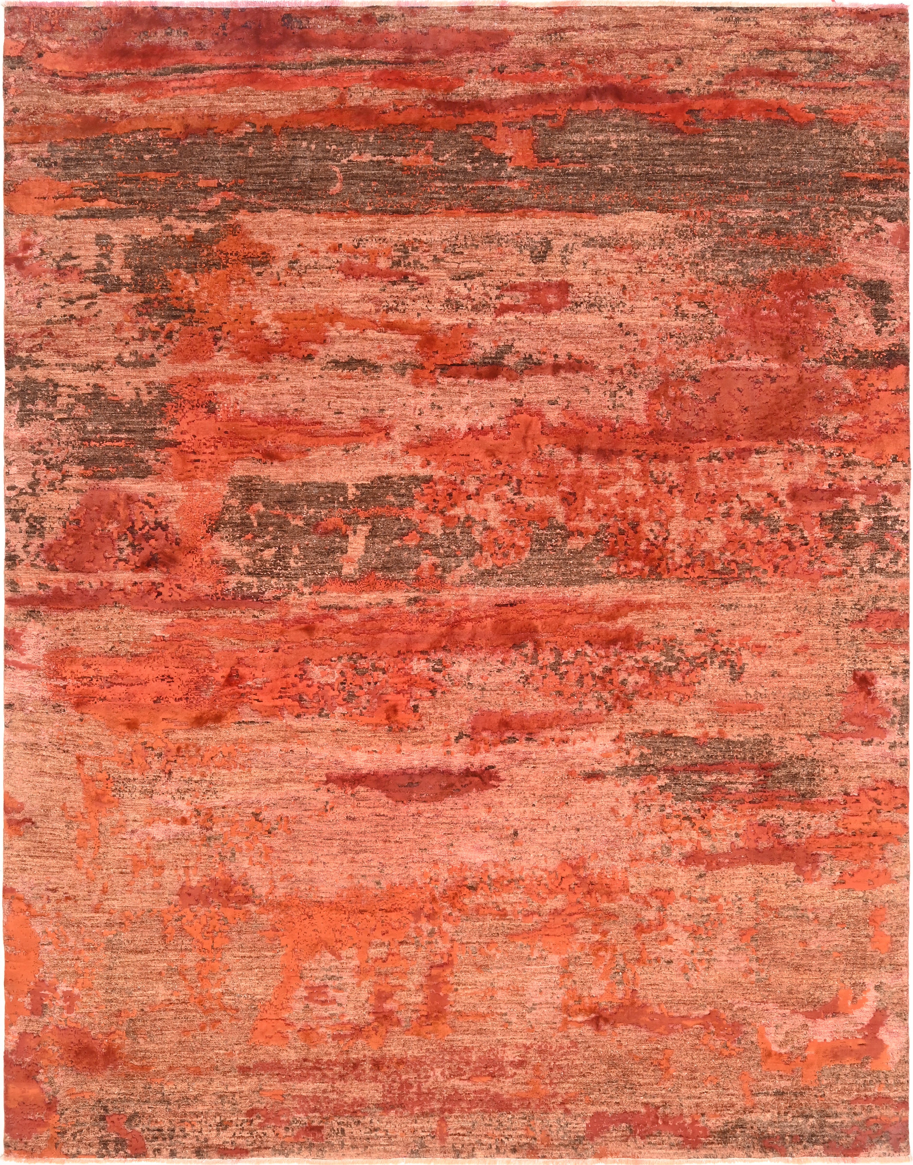 Inferno Hand-Woven Wool and Silk Carpet 308x245 cm – Borr Halı